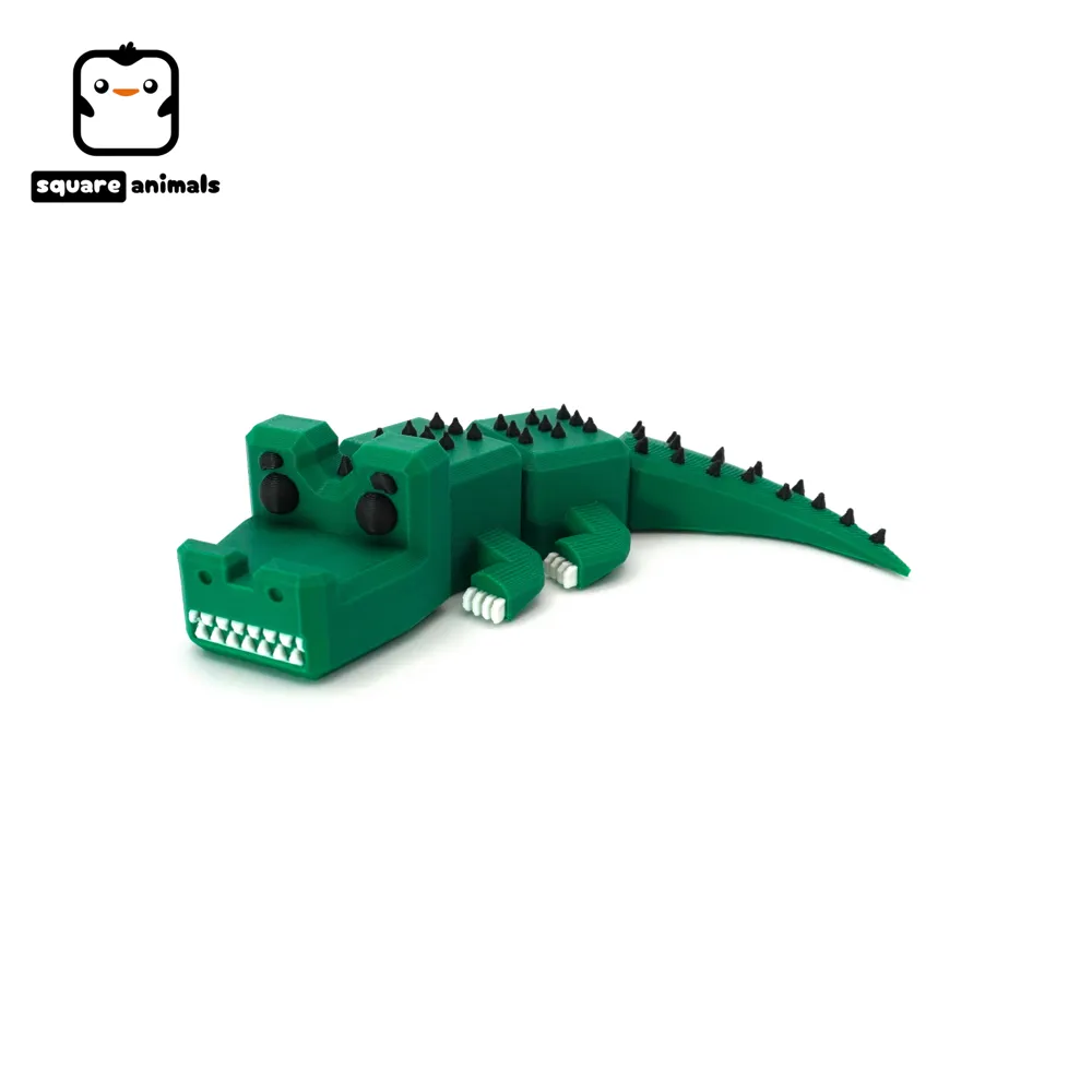 Cute Croco (Articulated) by Square Animals MakerWorld: Download Free 3D ...