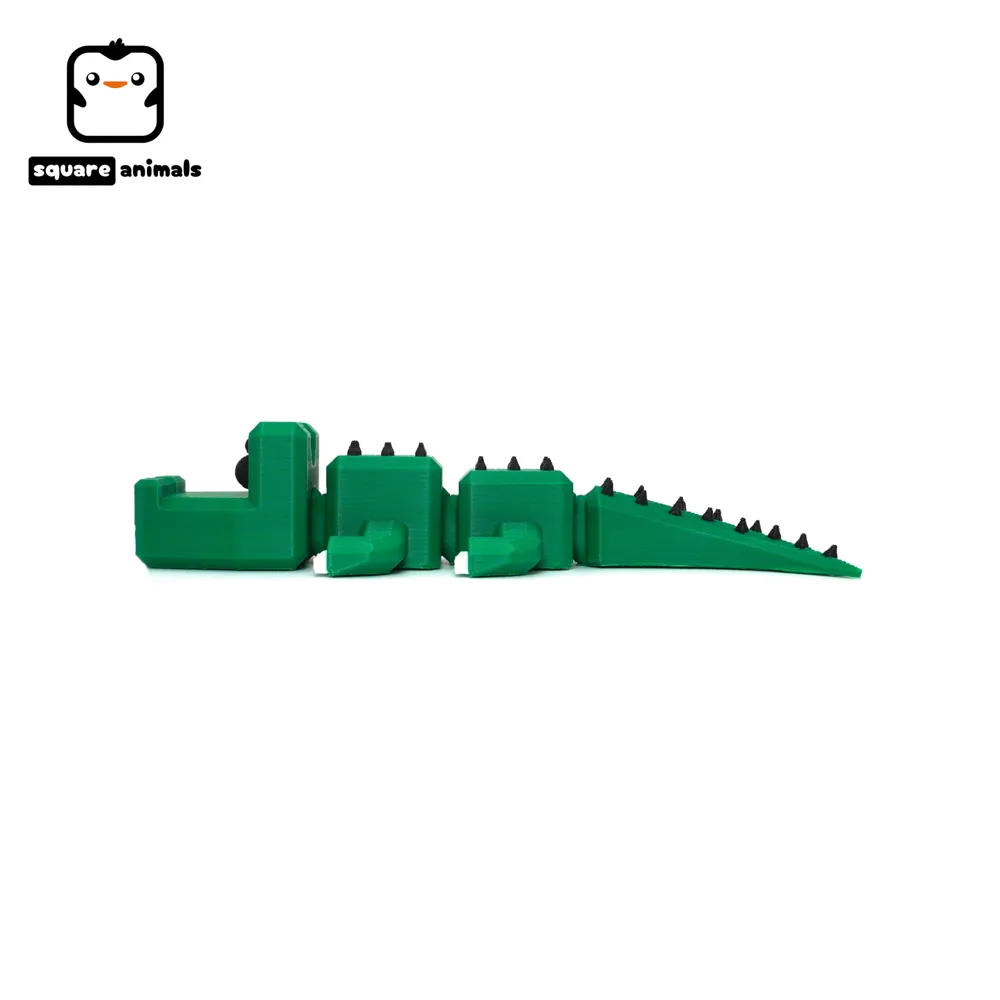 Cute Croco (Articulated) by Square Animals MakerWorld: Download Free 3D ...