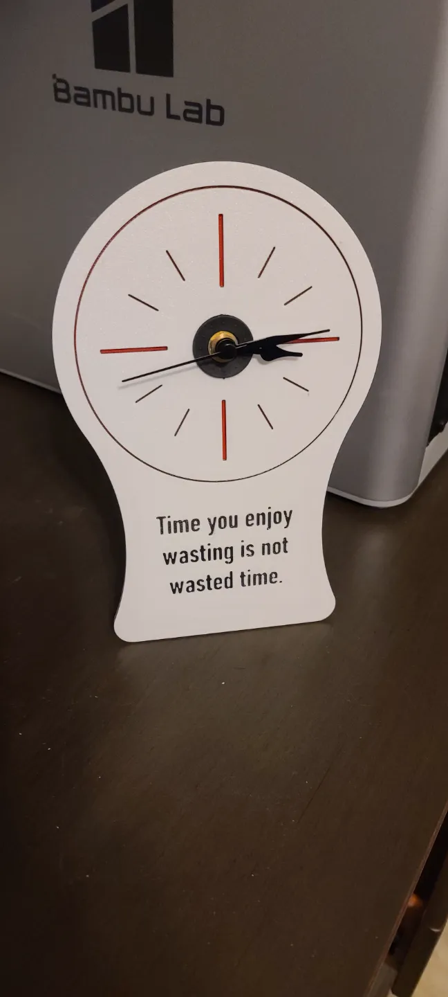 Time You Enjoy Wasting Clock by Marvin Herbold - MakerWorld