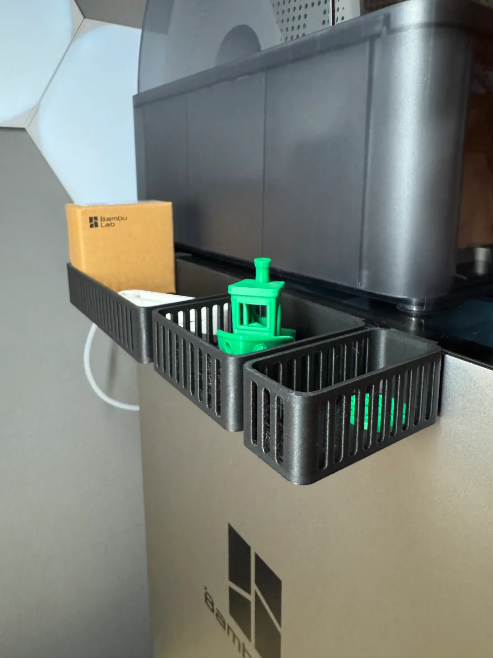 X1C/P1S/P2S - Side Storage Container - Lines - Free 3D Print Model ...