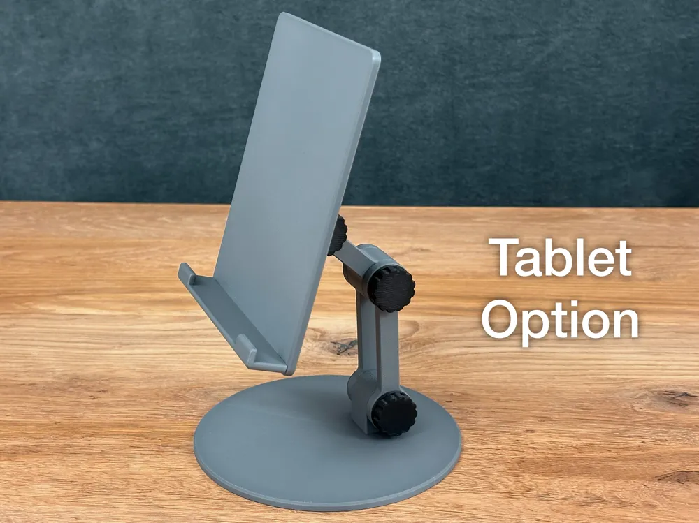Tilty - Adjustable Phone / Tablet Desktop Stand - Free 3D Print Model ...