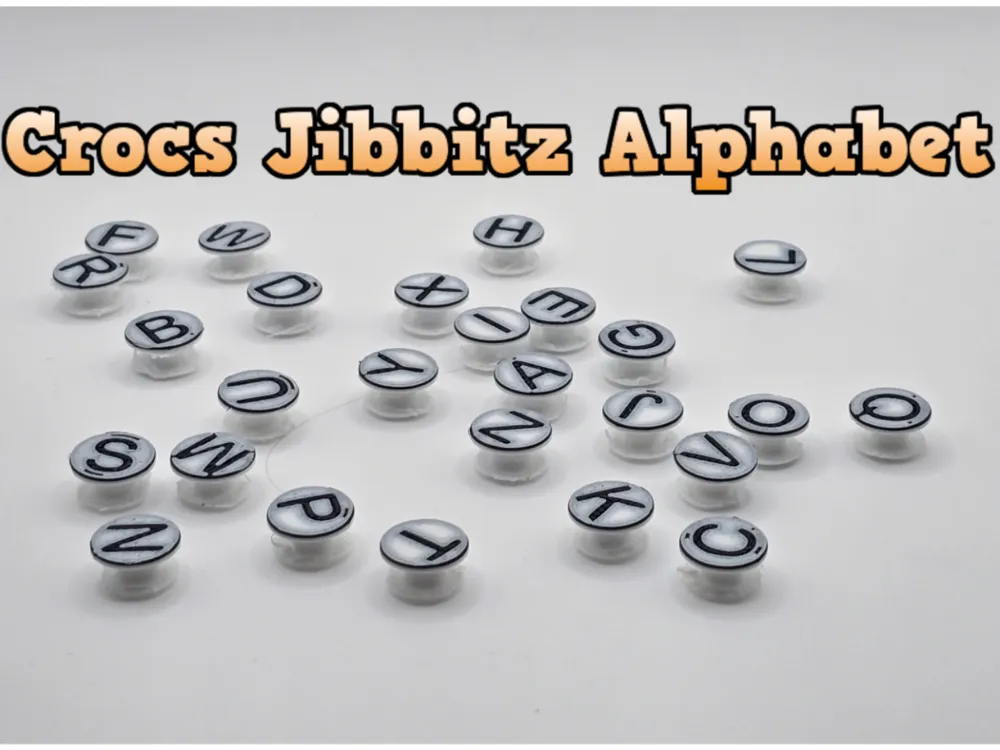 Crocs Jibbitz Alphabet by ThorBeke - MakerWorld