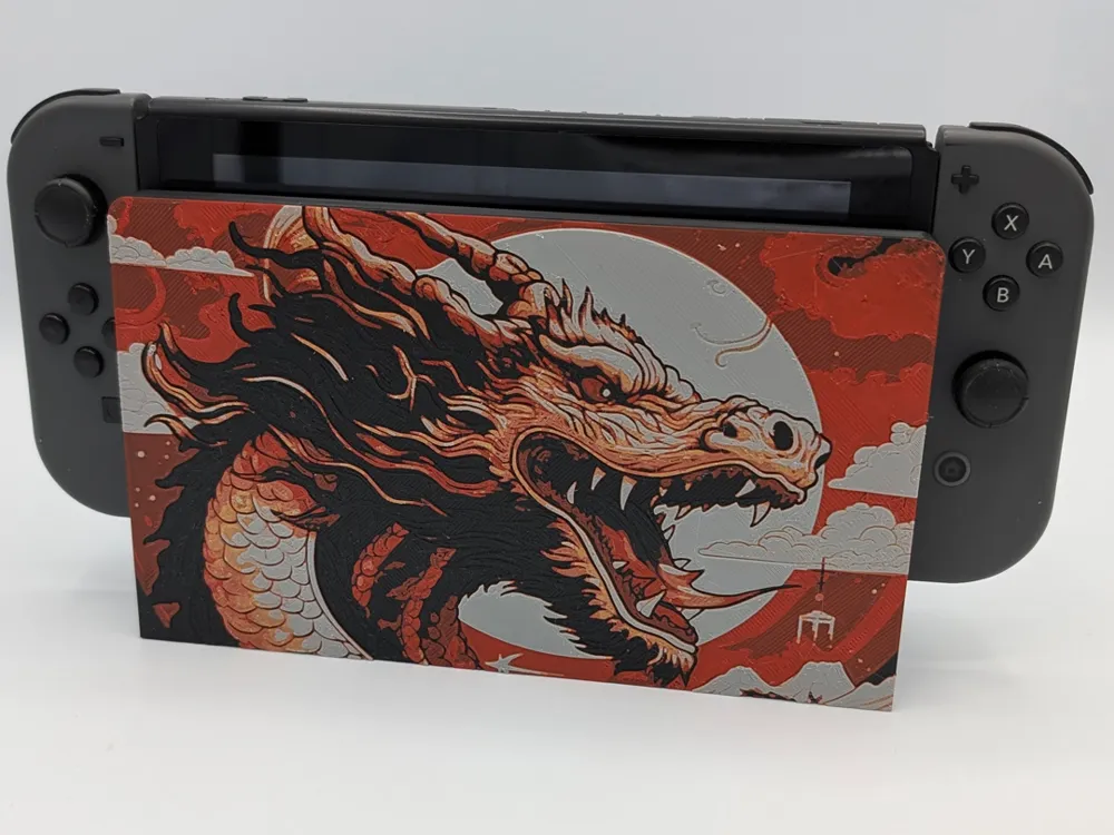 Swappable/Customizable Nintendo Switch Dock Cover - Free 3D Print Model ...