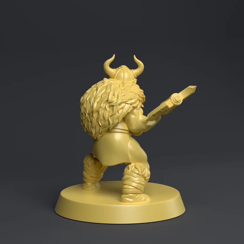 Barbarian Miniature 03 by hristoganchev97 - MakerWorld