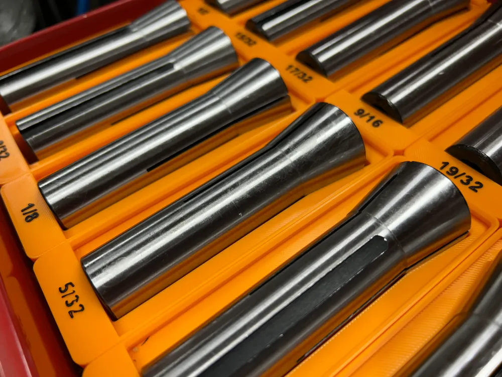 Gridfinity R8 Collet Holders - Free 3D Print Model - MakerWorld