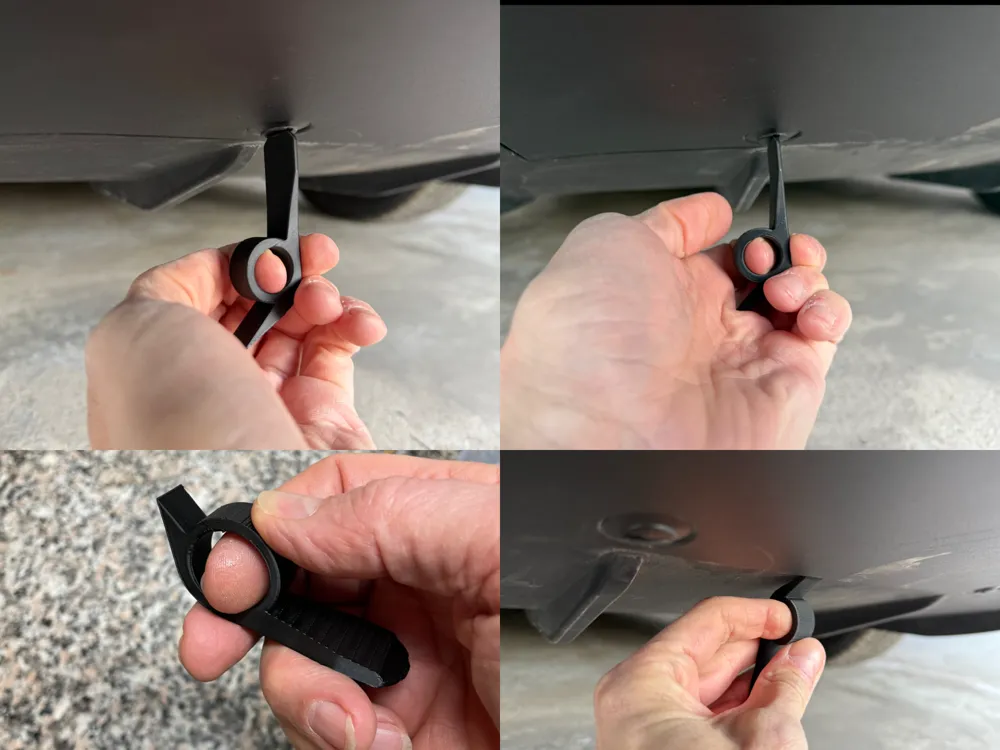 Tesla Model 3 Highland Hitch Cover Tool - Free 3D Print Model - MakerWorld