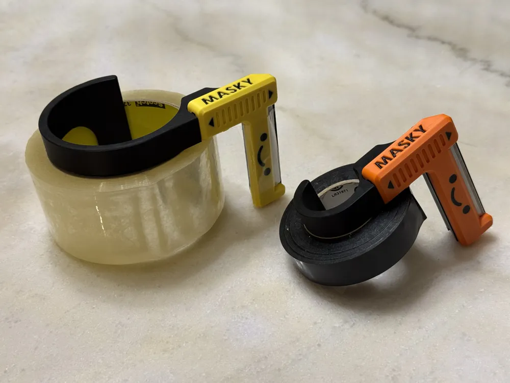 Masky Blade: Retractable blade tape cutter - Free 3D Print Model ...