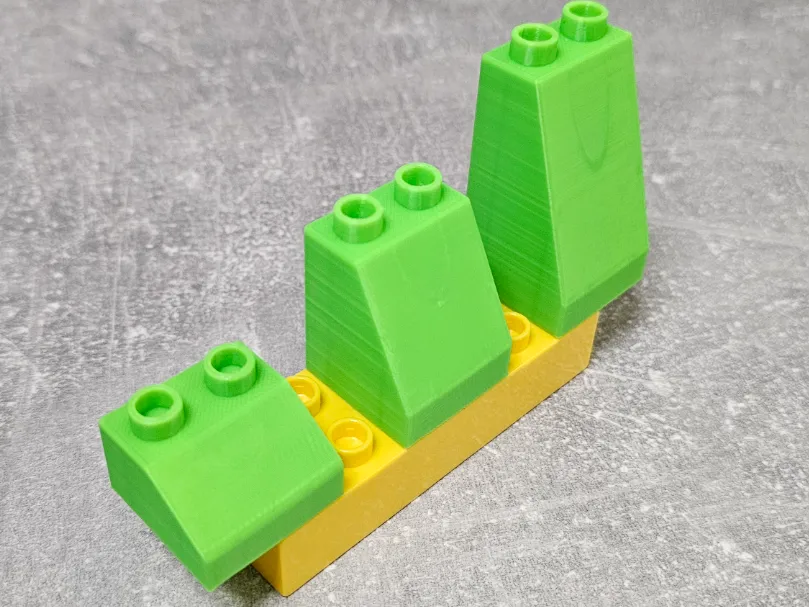 Duplo / Unico Bricks (Slant 4 to 2) - Free 3D Print Model - MakerWorld
