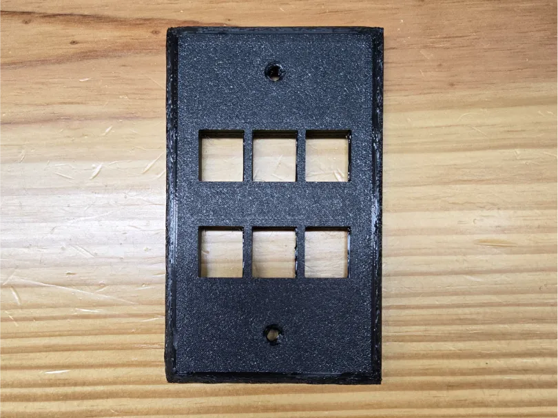 Keystone wall plates for 1, 2, 4, or 6 jacks Remixed by BlurryReptile ...