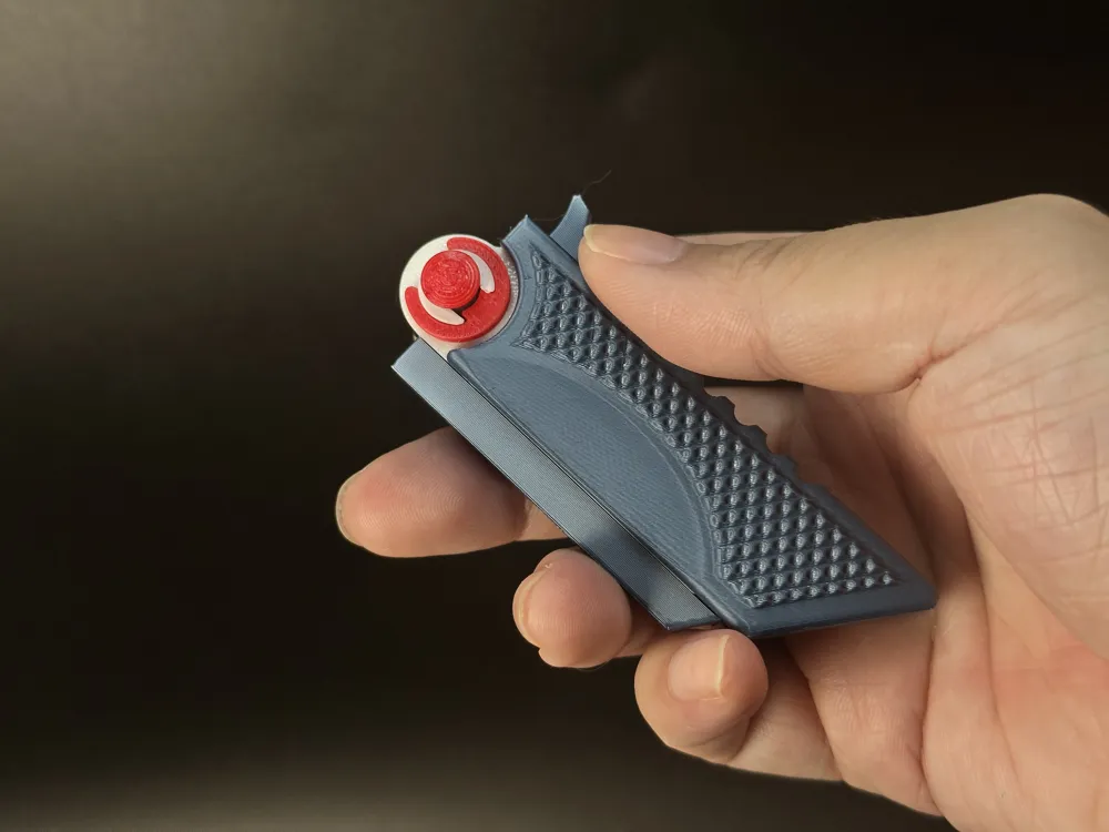Pivot-Button Folding Utility Knife -F3DP by Trent Studio MakerWorld: Download Free 3D Models