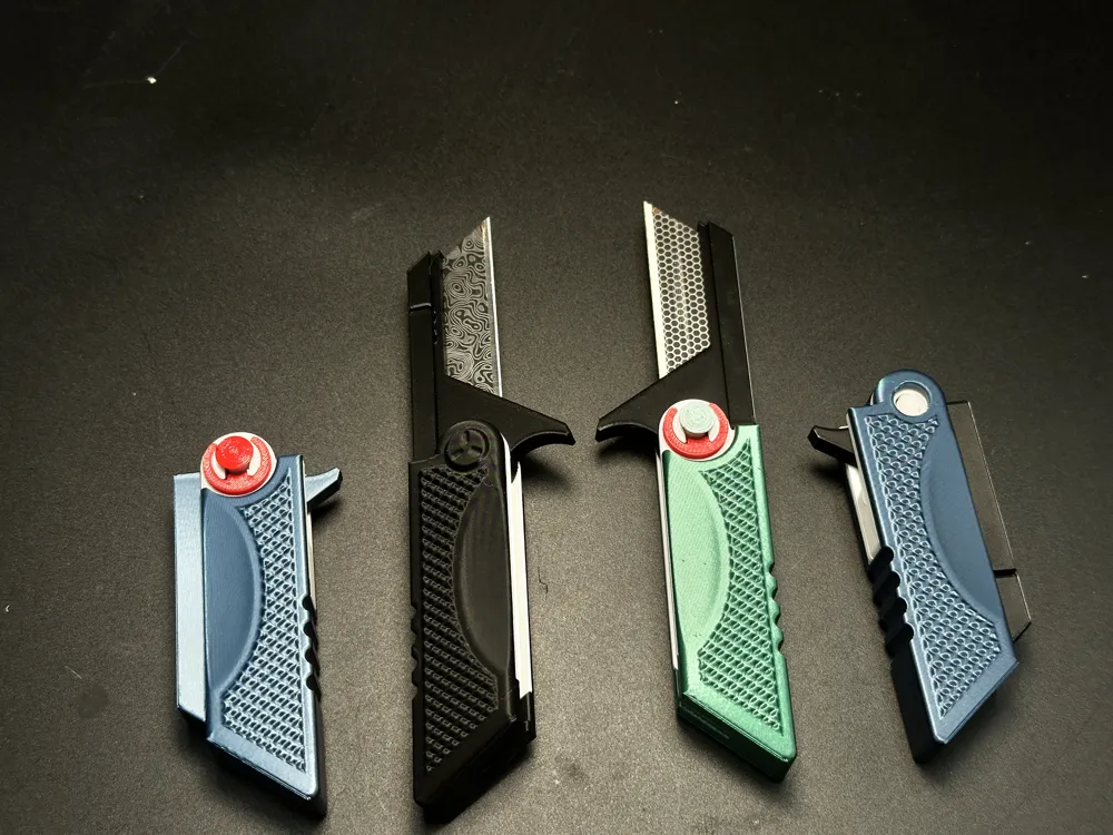 Pivot-Button Folding Utility Knife -F3DP by Trent Studio MakerWorld ...
