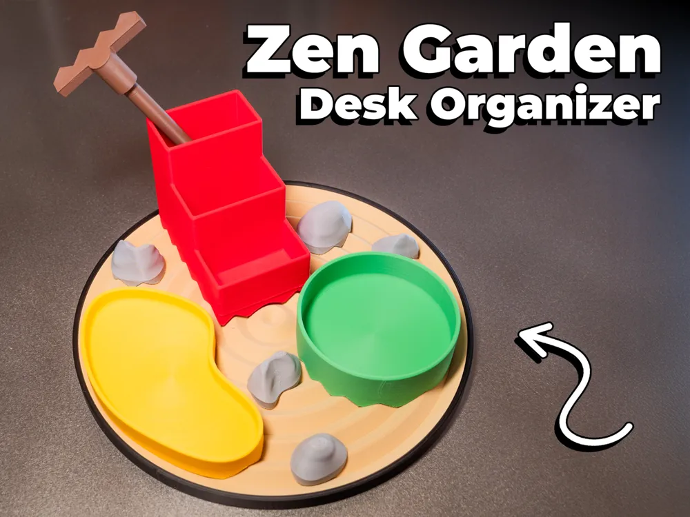 Zen Garden - Desk Organizer by Lins MakerWorld: Download Free 3D Models