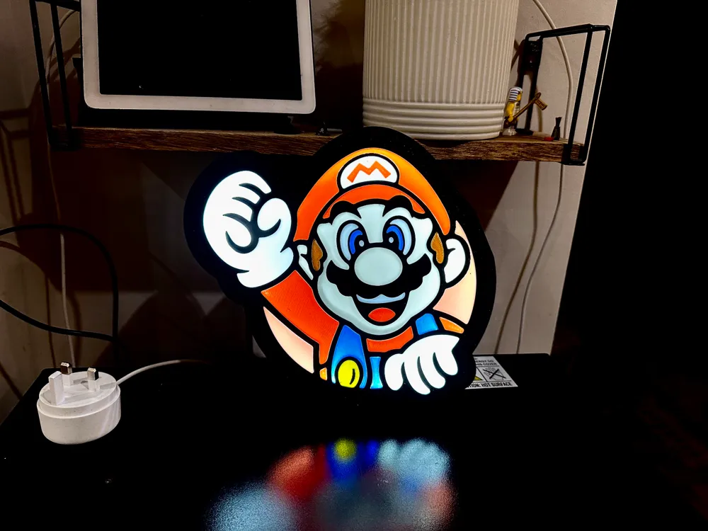 Super Mario LED Lamp Box by Pip3D. - MakerWorld