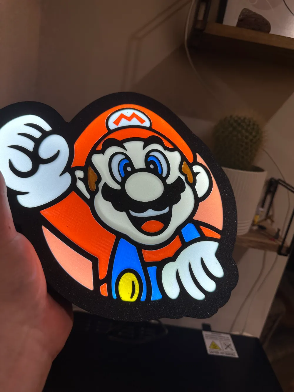 Super Mario LED Lamp Box by Pip3D. MakerWorld: Download Free 3D Models