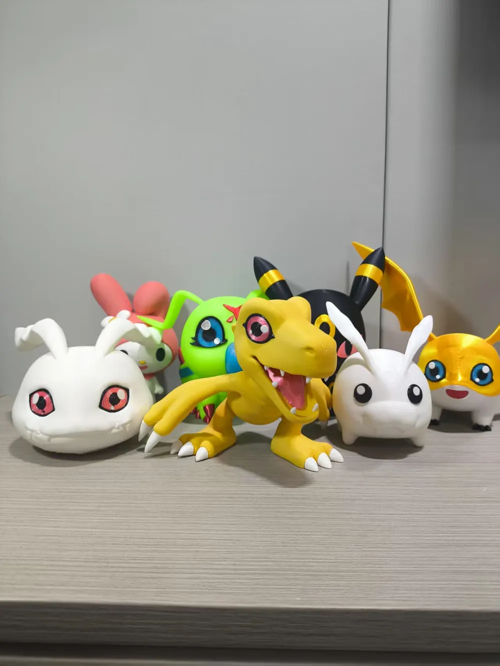 Digimon Agumon Monochrome Print Assembly Version (No AMS multi-color printing required, single ...