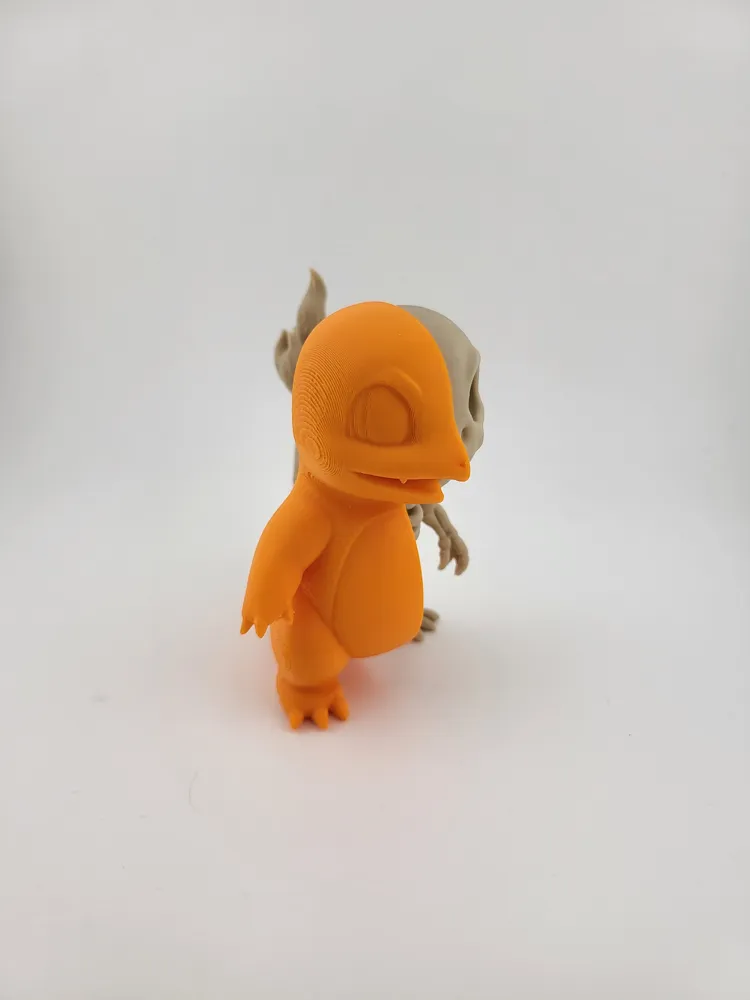 Charmander pokemon Skeleton action Figure by Mad power MakerWorld ...