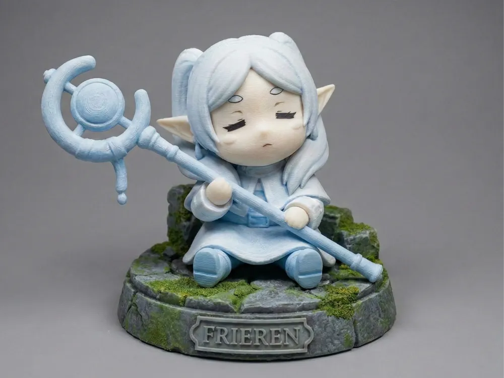 Chibi Frieren 3D Model - Free 3D Print Model - MakerWorld