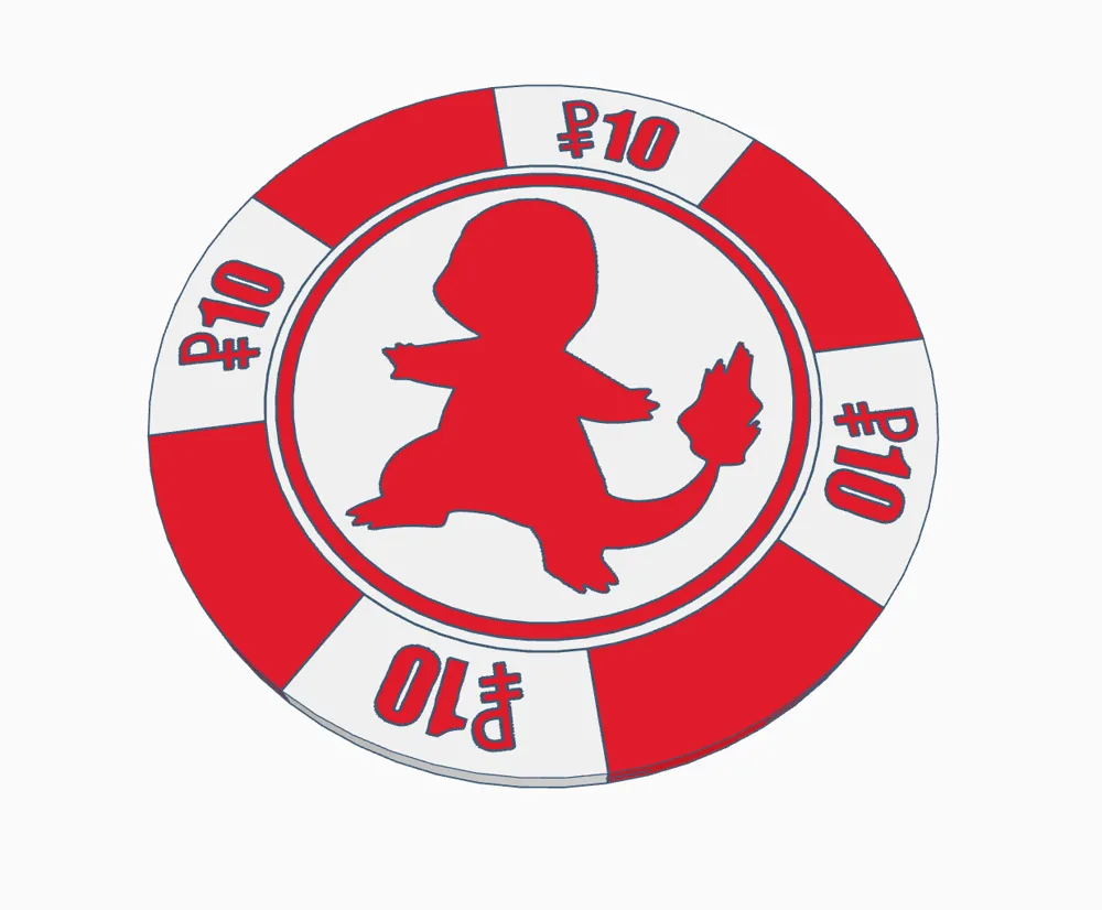 Pokérmon - Pokémon Poker Chip Set with Tray by Mythical_3D_Prints ...