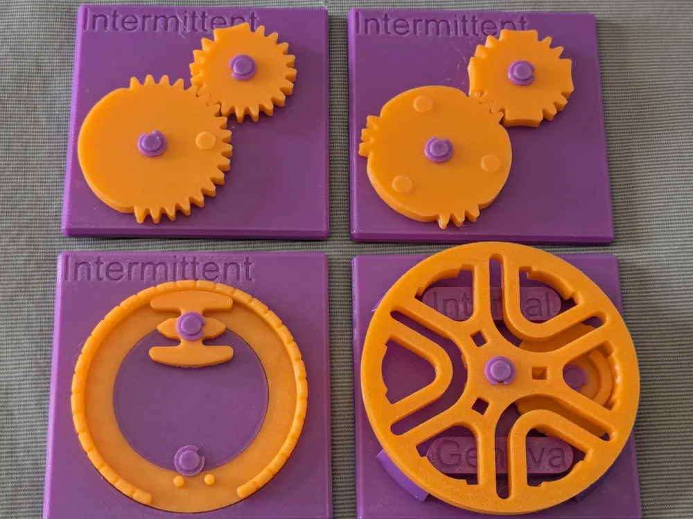 Educational Gear Examples 5 - Intermittent - Free 3D Print Model ...