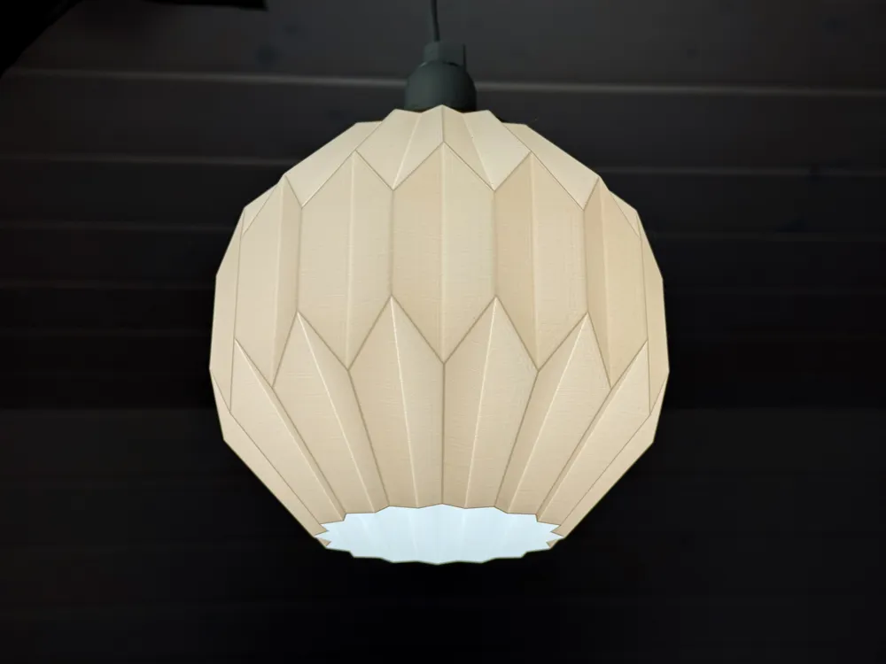 Abajur Pendente | Esfera de 15cm, Origami - Modelo gratuito para ...