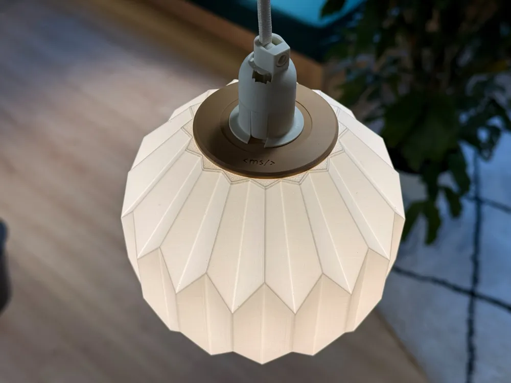 Abajur Pendente | Esfera de 15cm, Origami - Modelo gratuito para ...