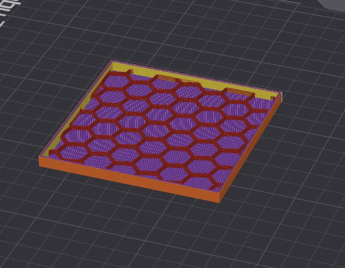 Square Honeycomb coaster by hnrix_ - MakerWorld