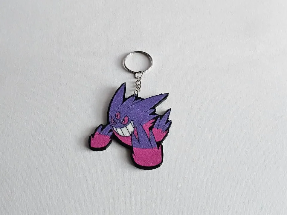 M Gengar Keychain - Free 3D Print Model - MakerWorld