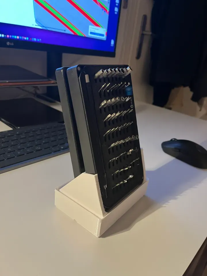 Ifixit Mako Screwdriver Set Holder with secondary Slot REMIX - Gridfinity Shared by Lucas.G ...