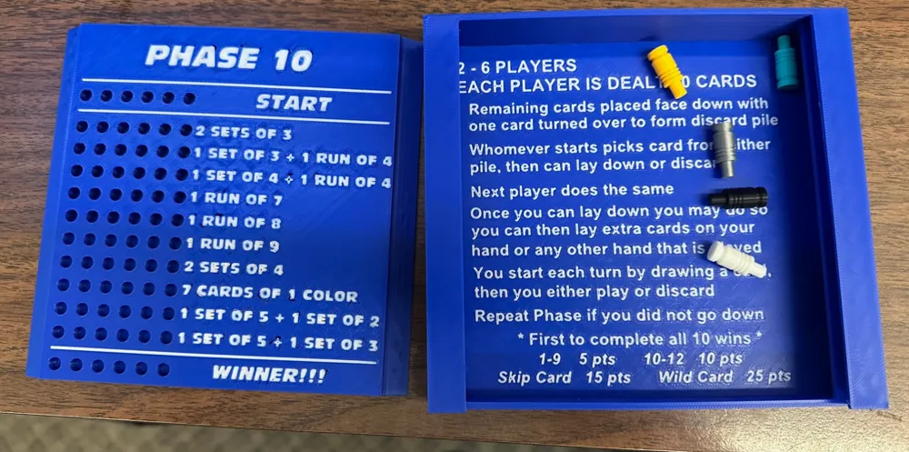 Phase 10 Box - scoreboard by TJSlayer MakerWorld: Download Free 3D Models