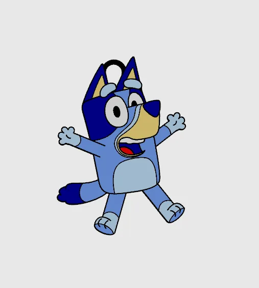 Bluey Keychain accessory or ornament by StickyBuns - MakerWorld