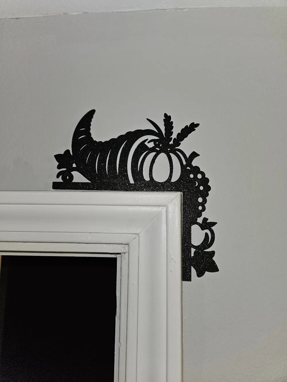 Cornucopia Door Corner - Thanksgiving Decor by JF-699 - MakerWorld