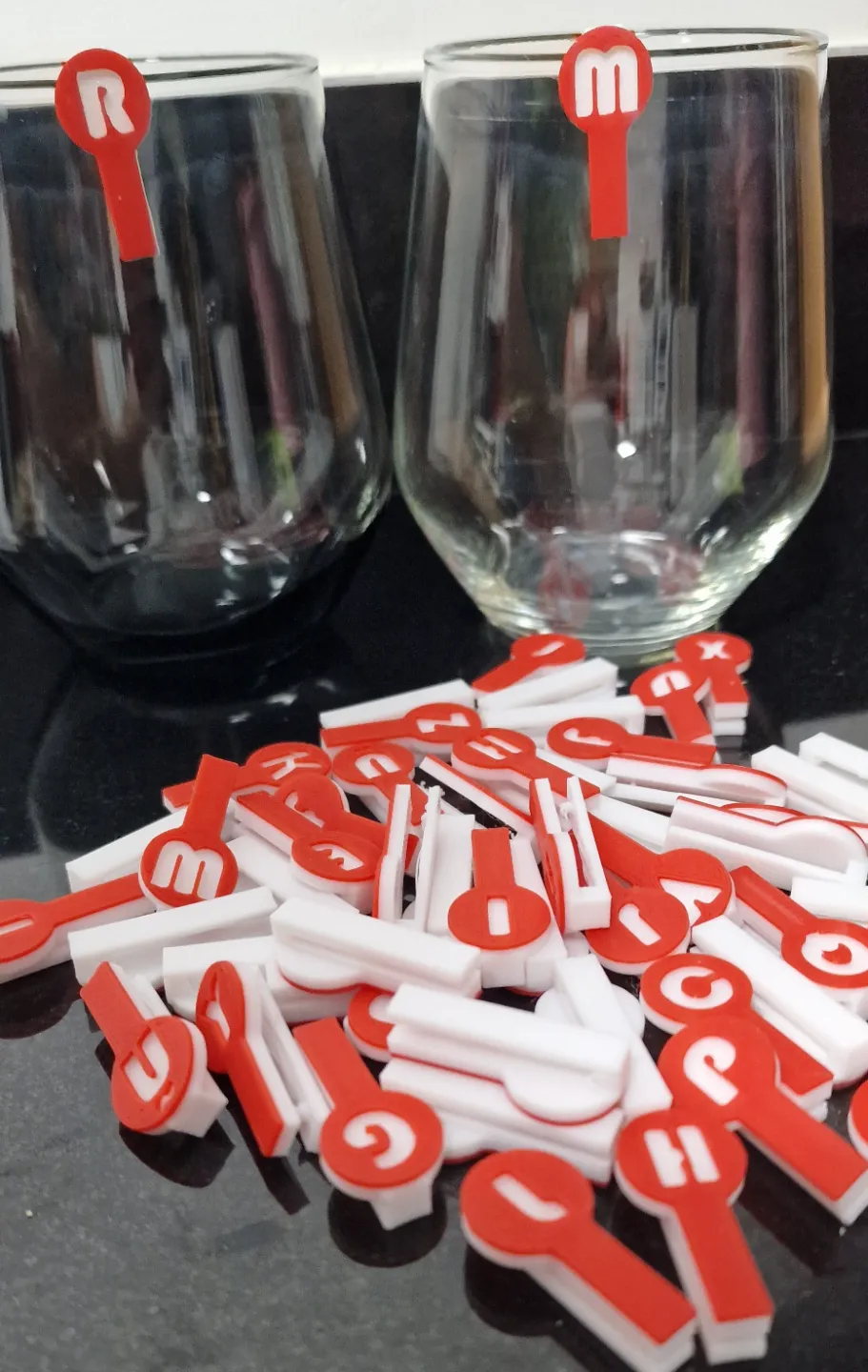 Glass markers /marcadores de vasos by QuiqueCrimson - MakerWorld