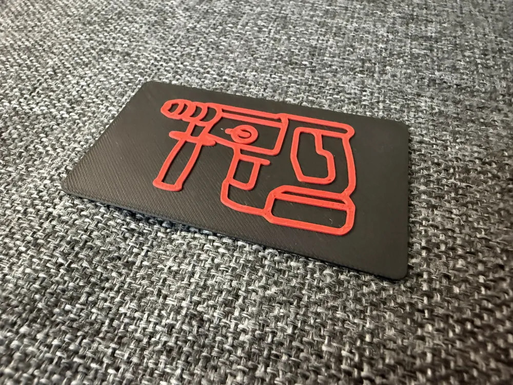 Systainer Label Card – Hammer Drill Logo - Free 3D Print Model - MakerWorld