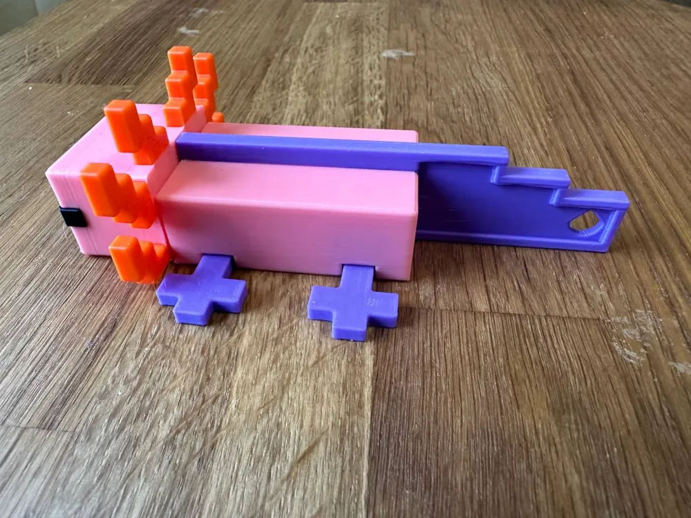 Minecraft Axolotl Articulated by kirimba MakerWorld: Download Free 3D ...