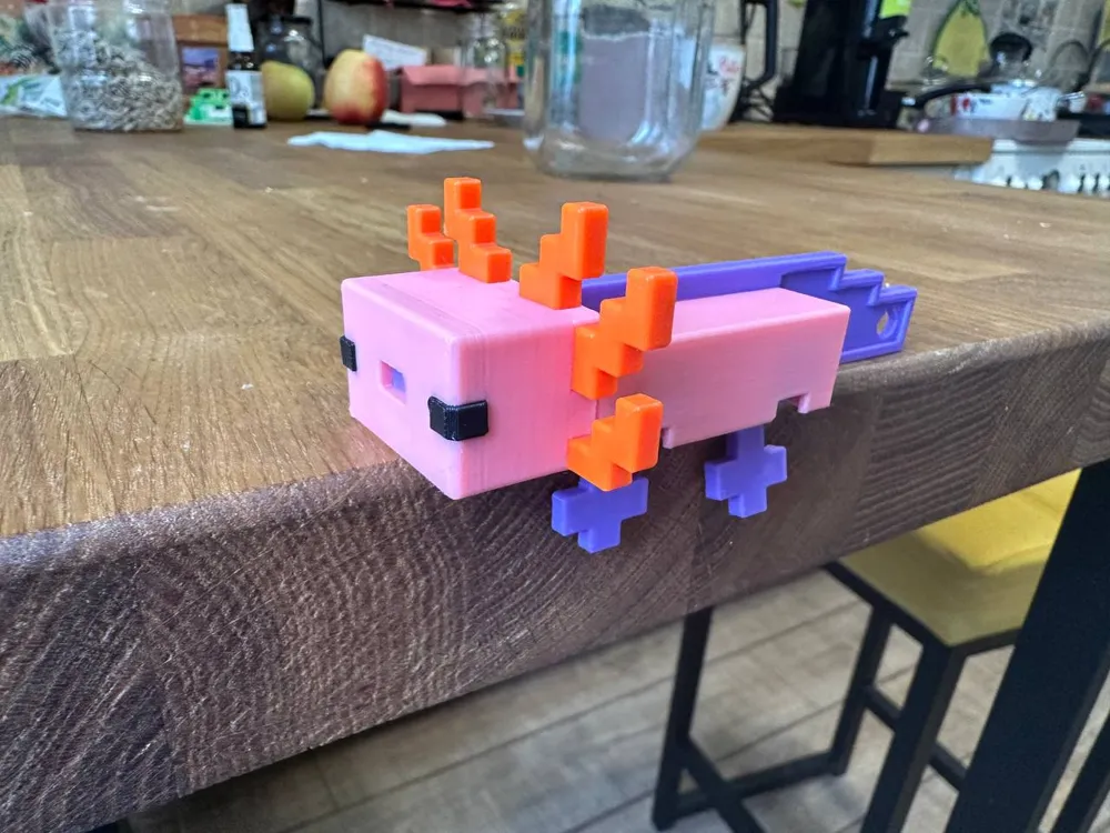 Minecraft Axolotl Articulated by kirimba MakerWorld: Download Free 3D ...