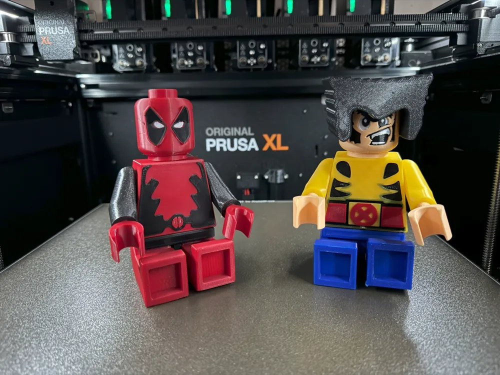 Deadpool brick figure xl - Free 3D Print Model - MakerWorld