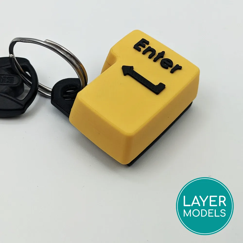 Keychain fidget button - Enter - Free 3D Print Model - MakerWorld