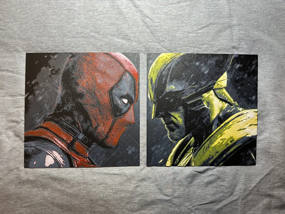Deadpool & Wolverine Hueforge by Hey Ben MakerWorld: Download Free 3D ...