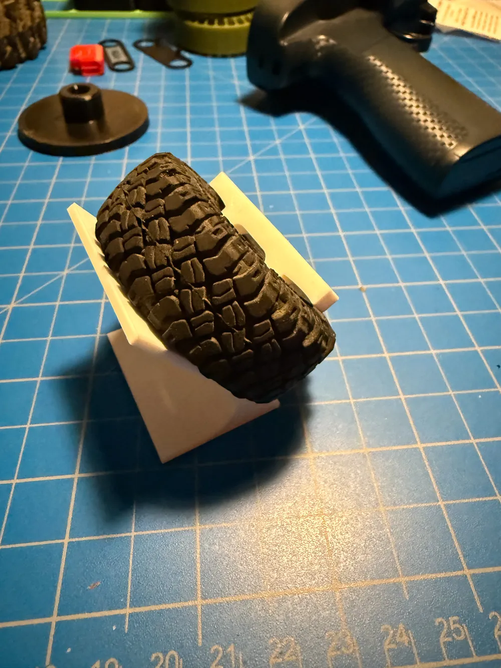 Bed Spare Tire Carrier 1/24 and 1/18 RC Glue In by fajitas21 MakerWorld: Download Free 3D Models