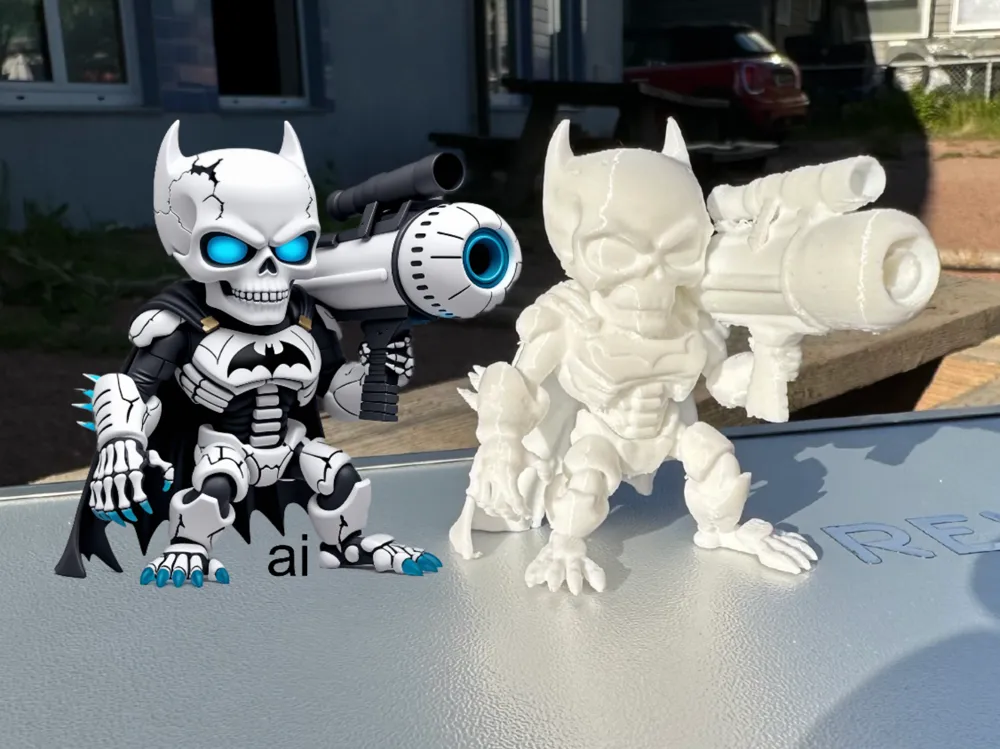 Skeleton Batman DeskBuddy by CheekyTomato MakerWorld: Download Free 3D ...