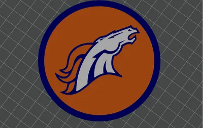 Denver Broncos Plaque Multi-Color by bkprint3d - MakerWorld