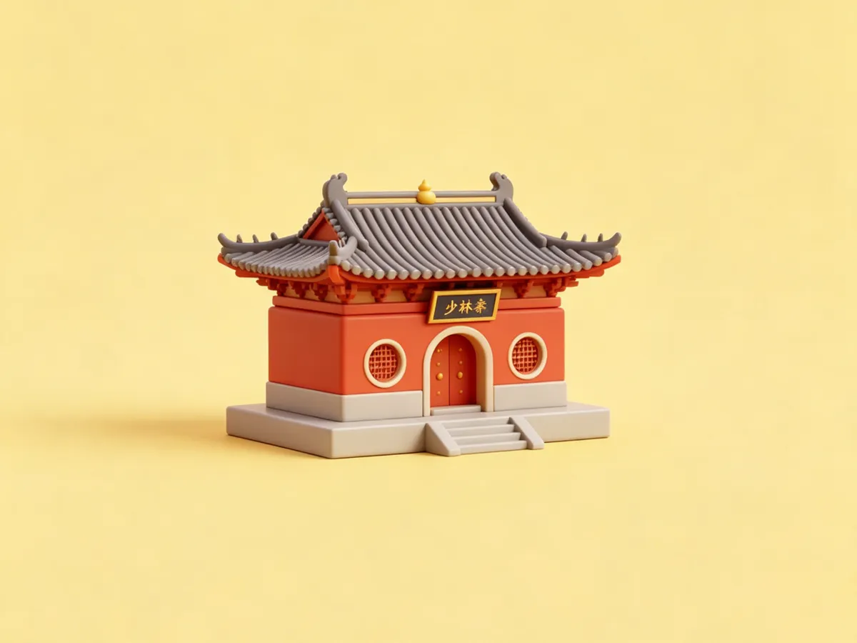 Shaolin Temple - Chinese-style ancient architectural model - miniature ...