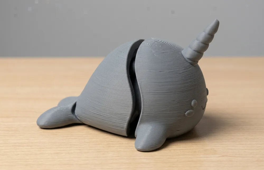 Cute Flexi Narwhal–Chibi Articulated Sea Creature - Free 3D Print Model ...