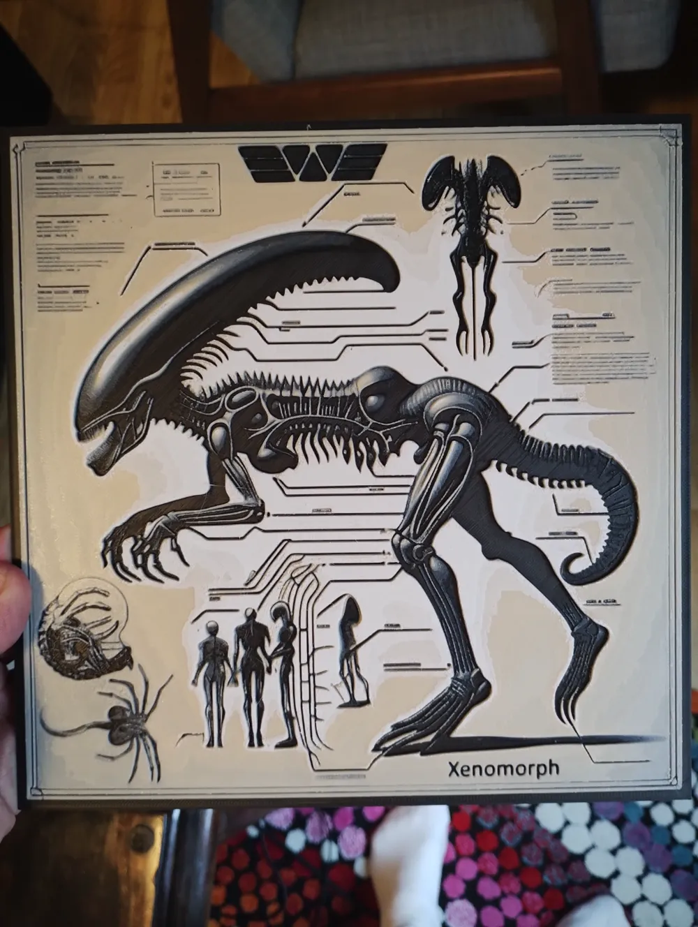 Xenomorph diagram by PG3D - MakerWorld
