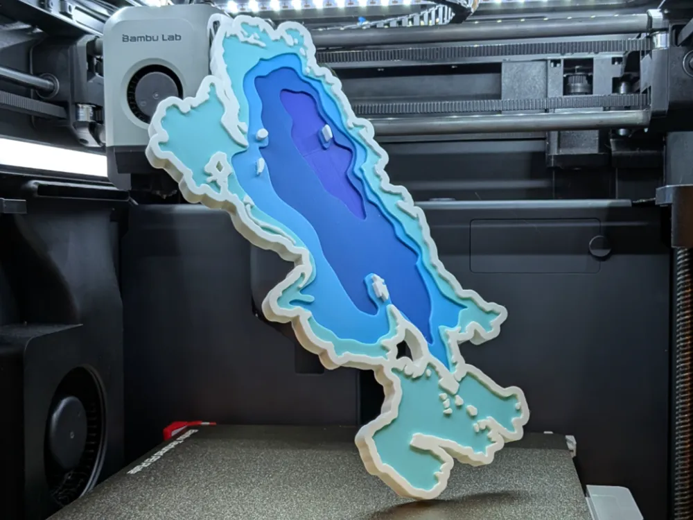 Lake Titicaca Depth Map - Free 3D Print Model - MakerWorld