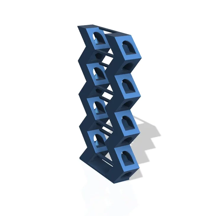 Temp tower ZIG-ZAG PERG, ABS from 225 to 260 by TomMi - MakerWorld