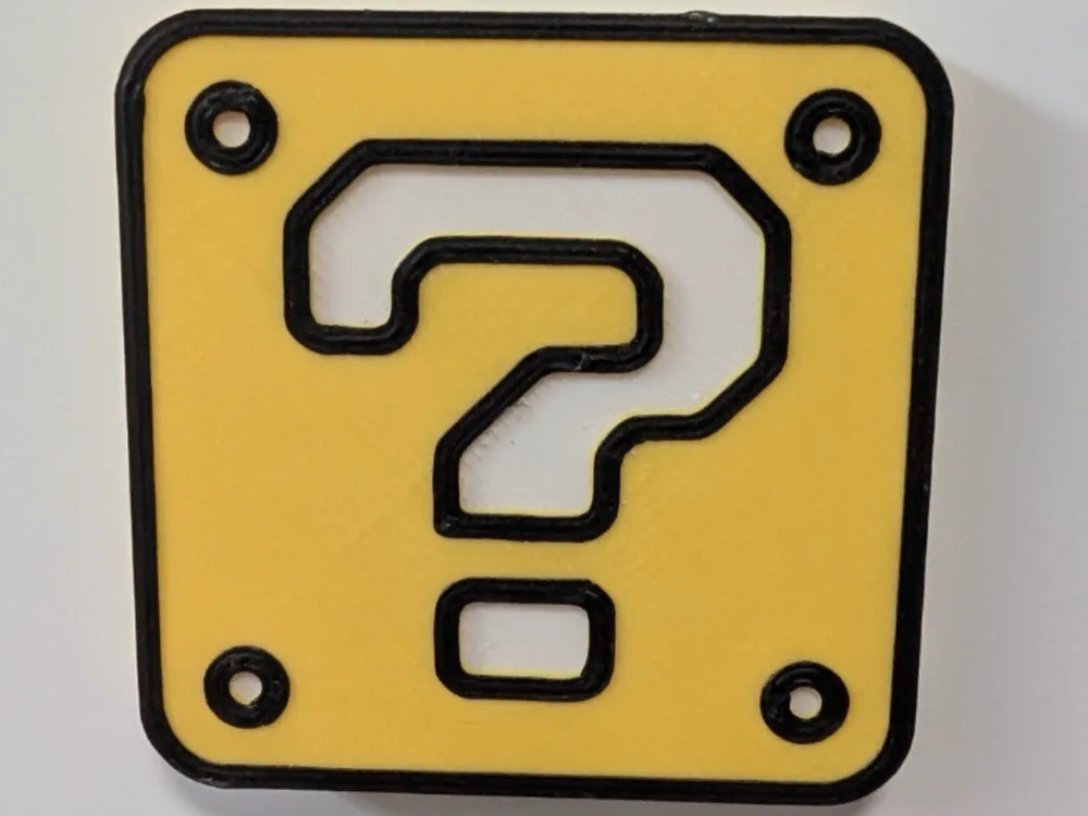 Mario Mystery Block Magnet - Super Mario Bros by Bitz-N-Printz - MakerWorld