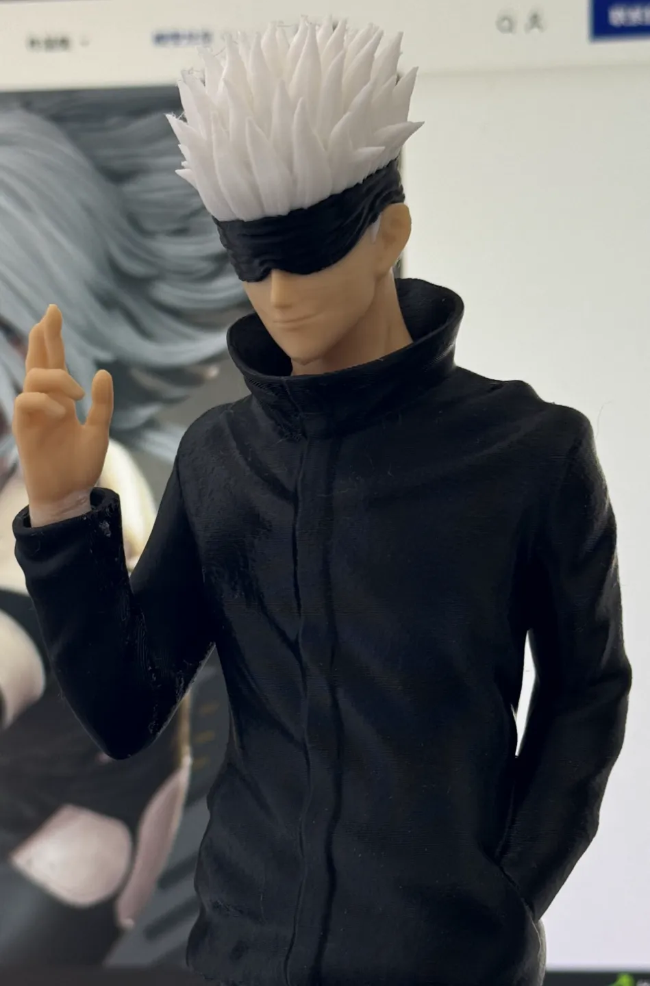 Satoru Gojo Upper Body Figurine by Ultra_violet - MakerWorld