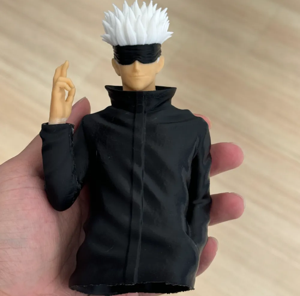Satoru Gojo Upper Body Figurine - Free 3D Print Model - MakerWorld