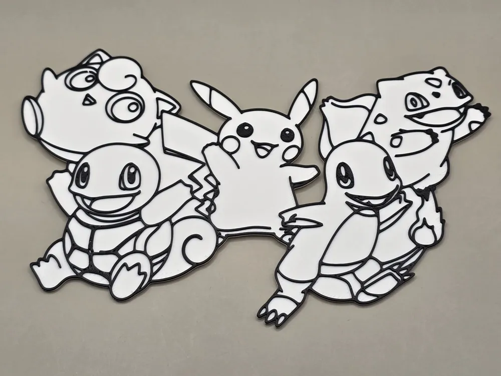 Actividad de colorear de manualidades de amigos de Poke Buddies lindos ...